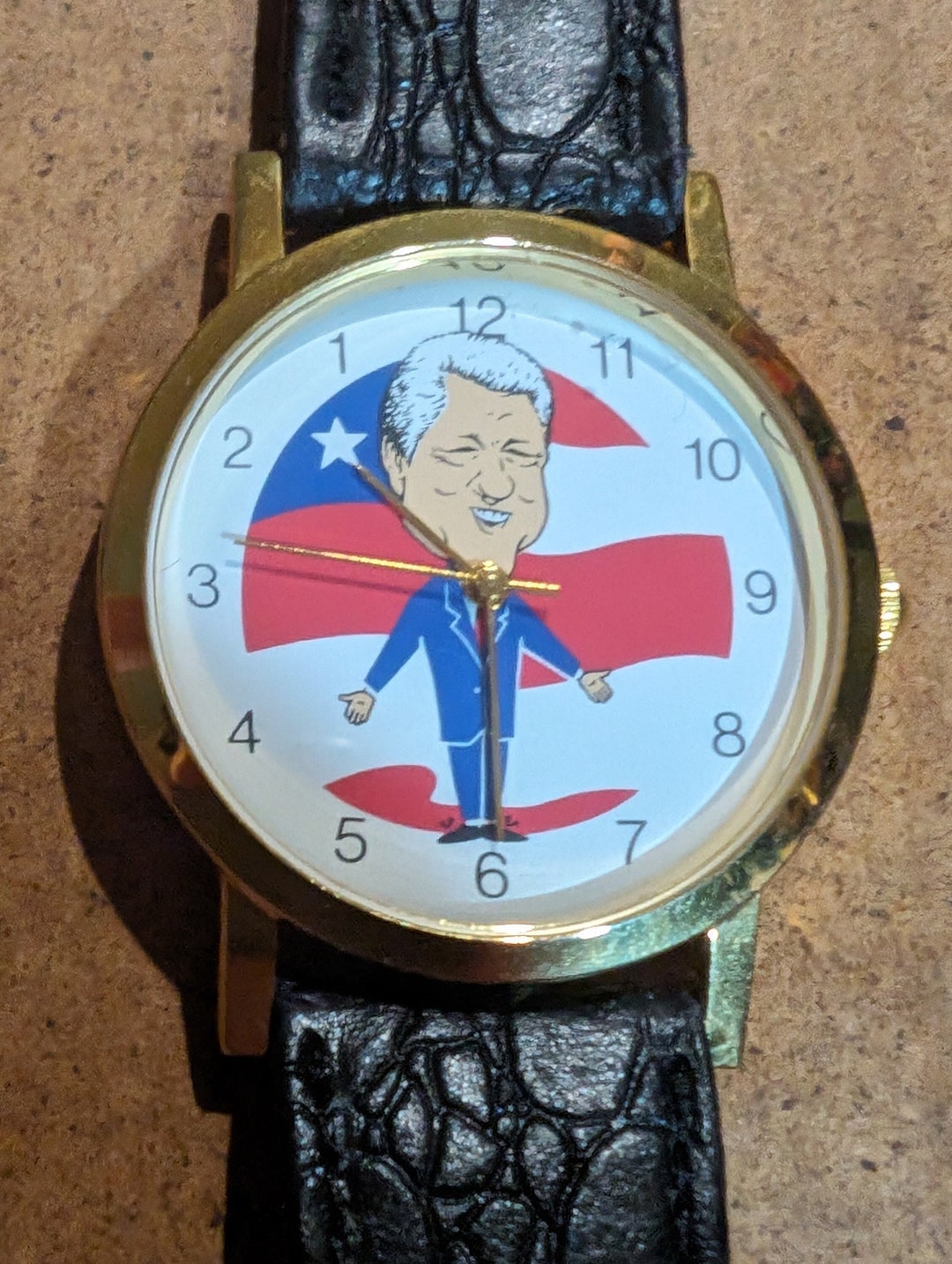 Bill Clinton Backwards Running Watch. Has New Battery and is in ...