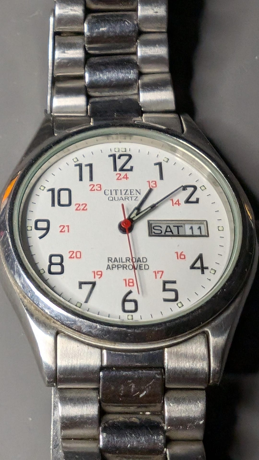 Vintage Citizen Quartz Railroad Approved Watch With New Battery ...