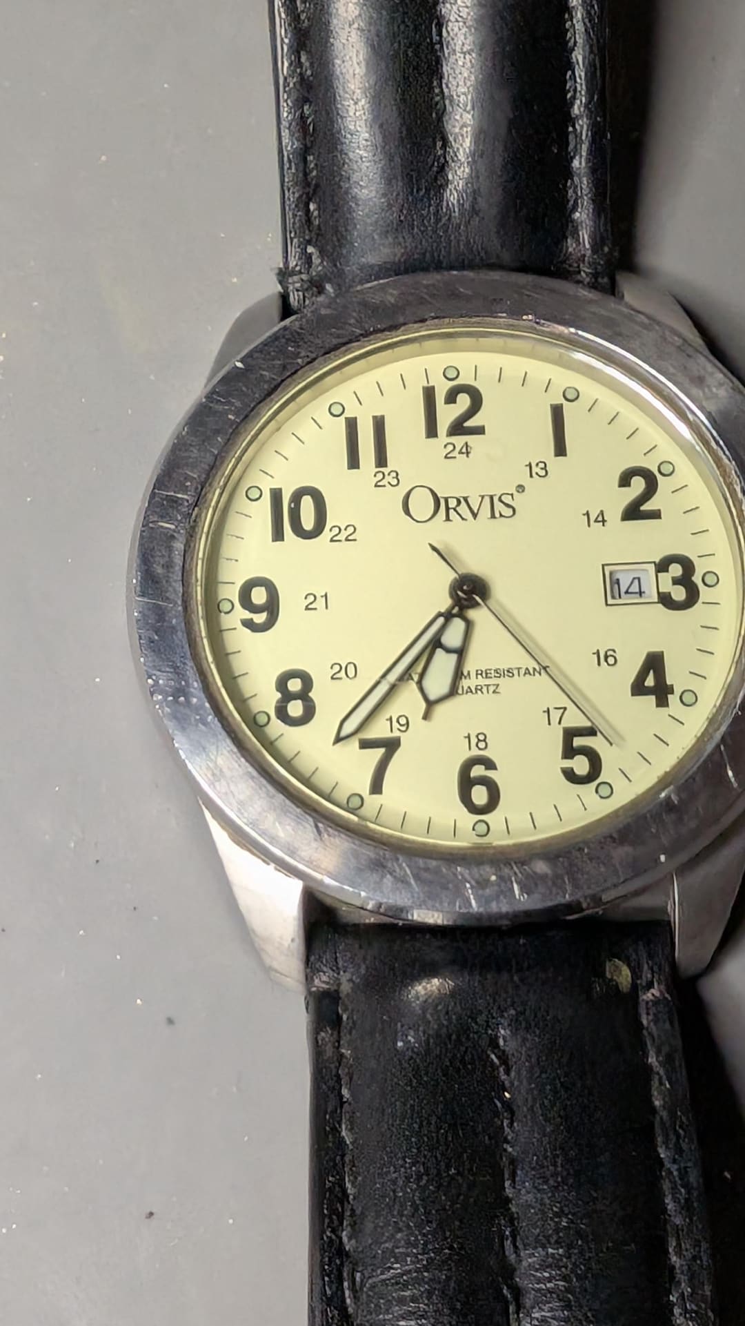 Vintage Orvis Field Watch With New Battery and Original Leather Band ...