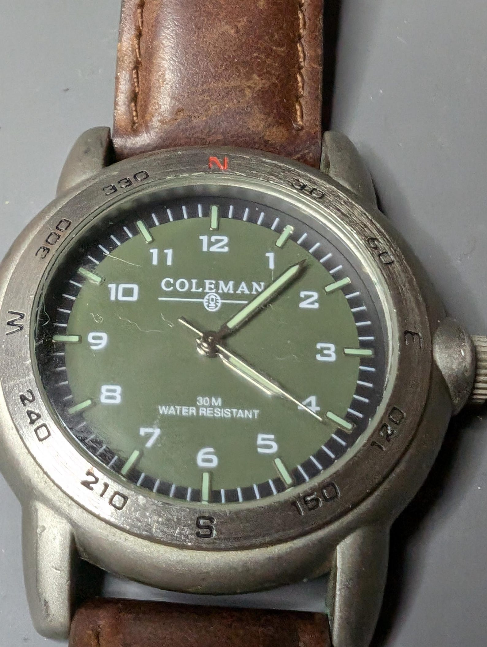Coleman Quartz Field Watch With New Battery and Original Band. Keeps ...