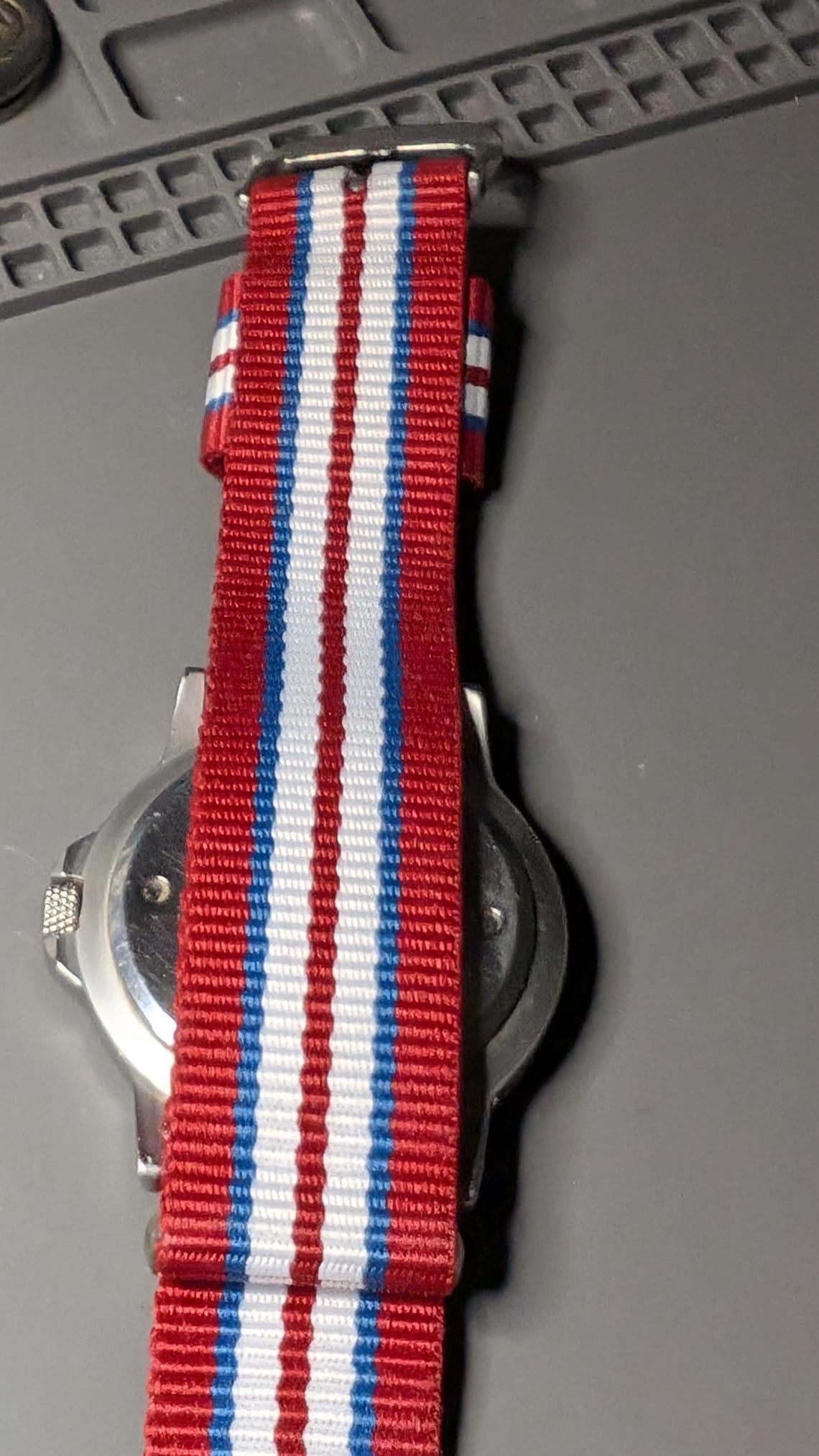 Vintage Orvis Red Bezel Field Watch With New Battery and Red Stripe ...