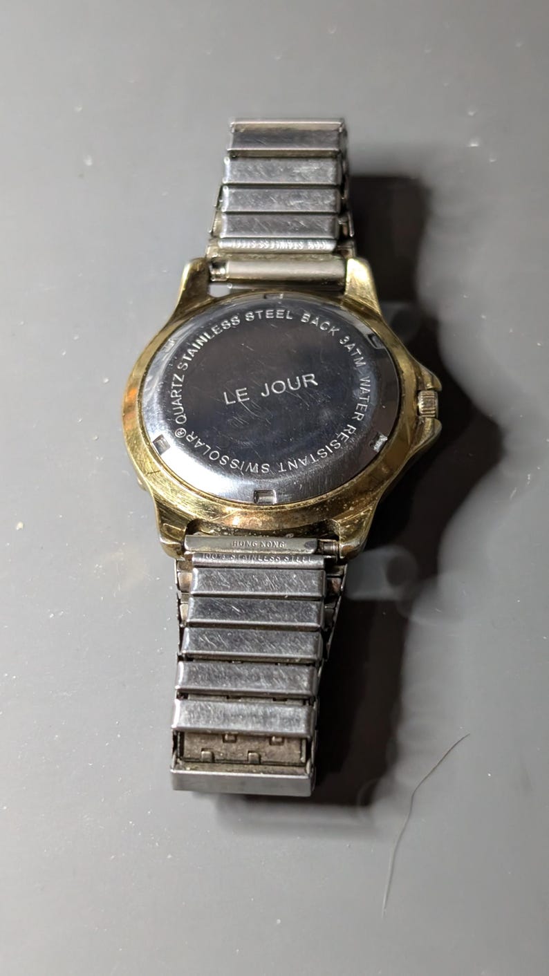 Le Jour Swiss Solar Limited Edition Quartz Watch. Has Original Band and ...