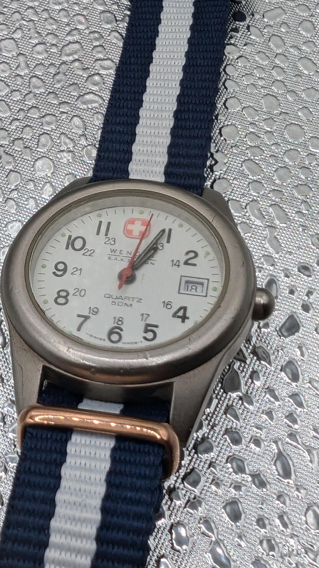 Ladies Vintage Swiss Army Watch With New Battery and New NATO Band ...