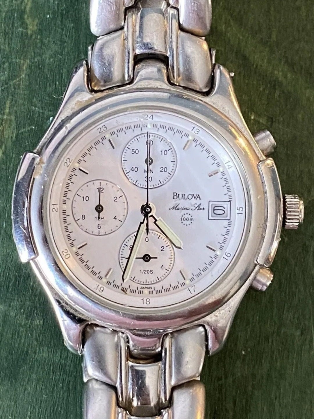Bulova Men's Marine Star Chronograph With New Battery - Etsy