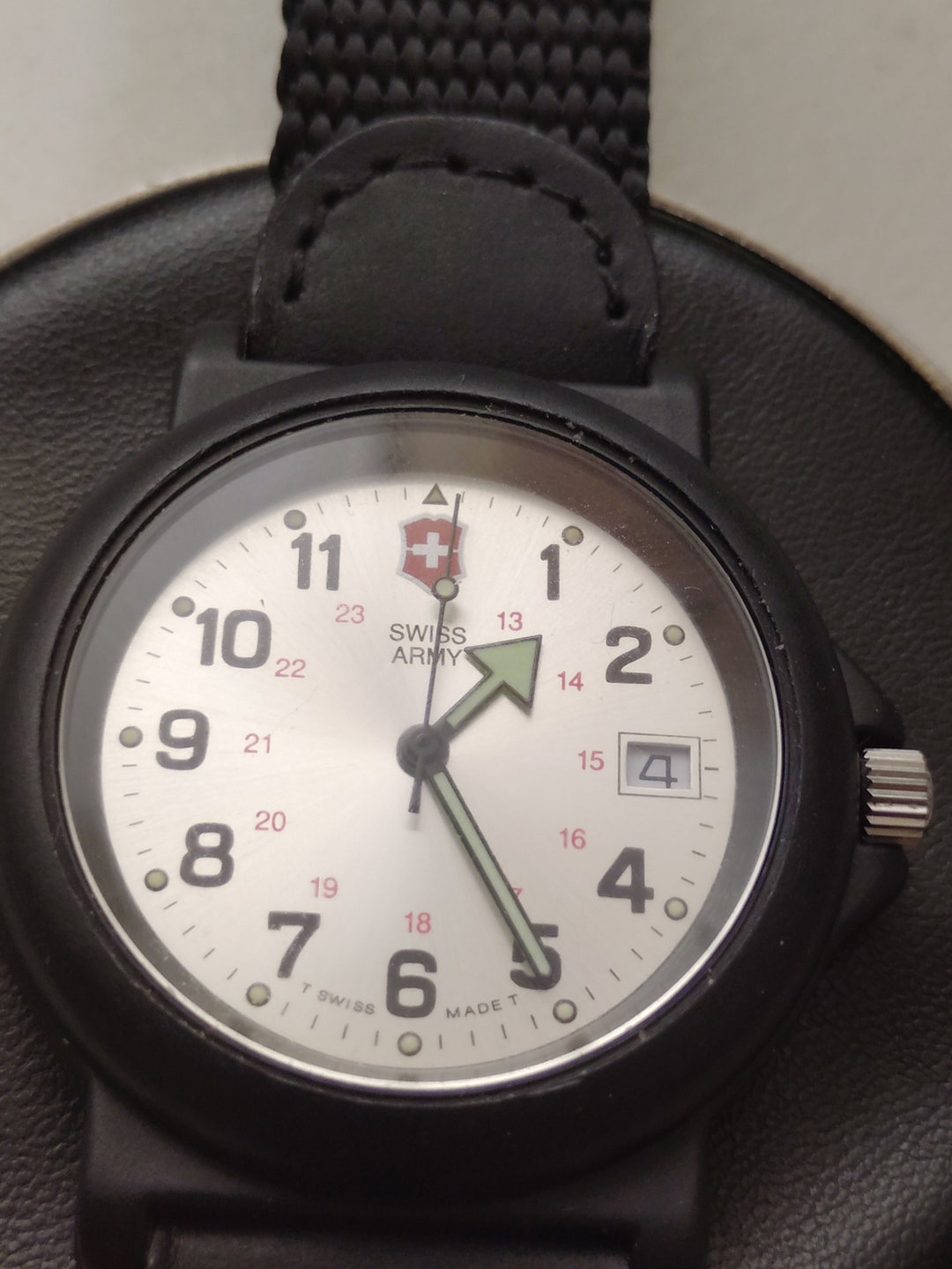 Vintage Swiss Army Field Watch With Ceramic Case, New Battery and ...