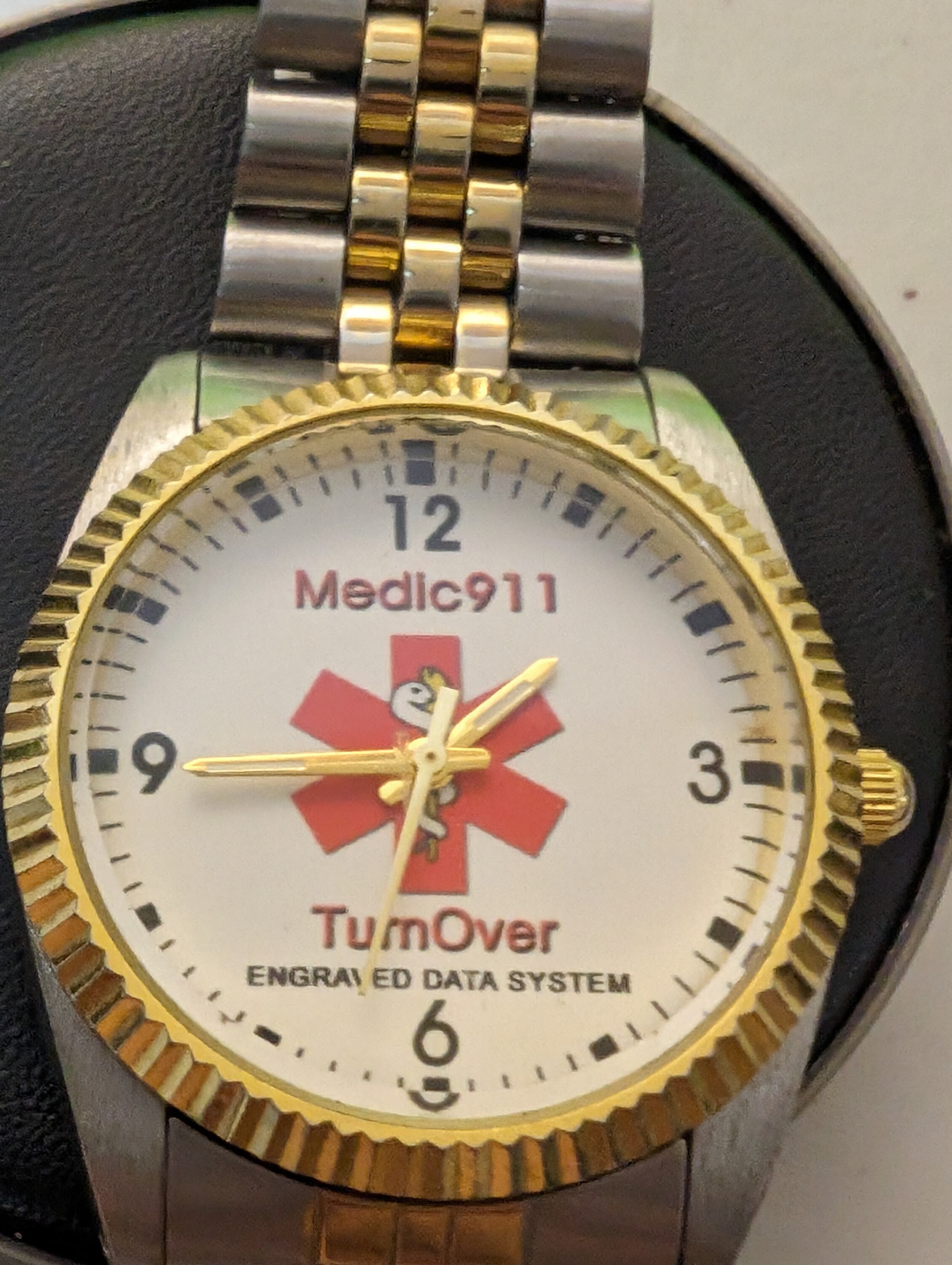 Medic 911 Medical Alert Watch With Bracelet Band. Has Diabetic on the ...