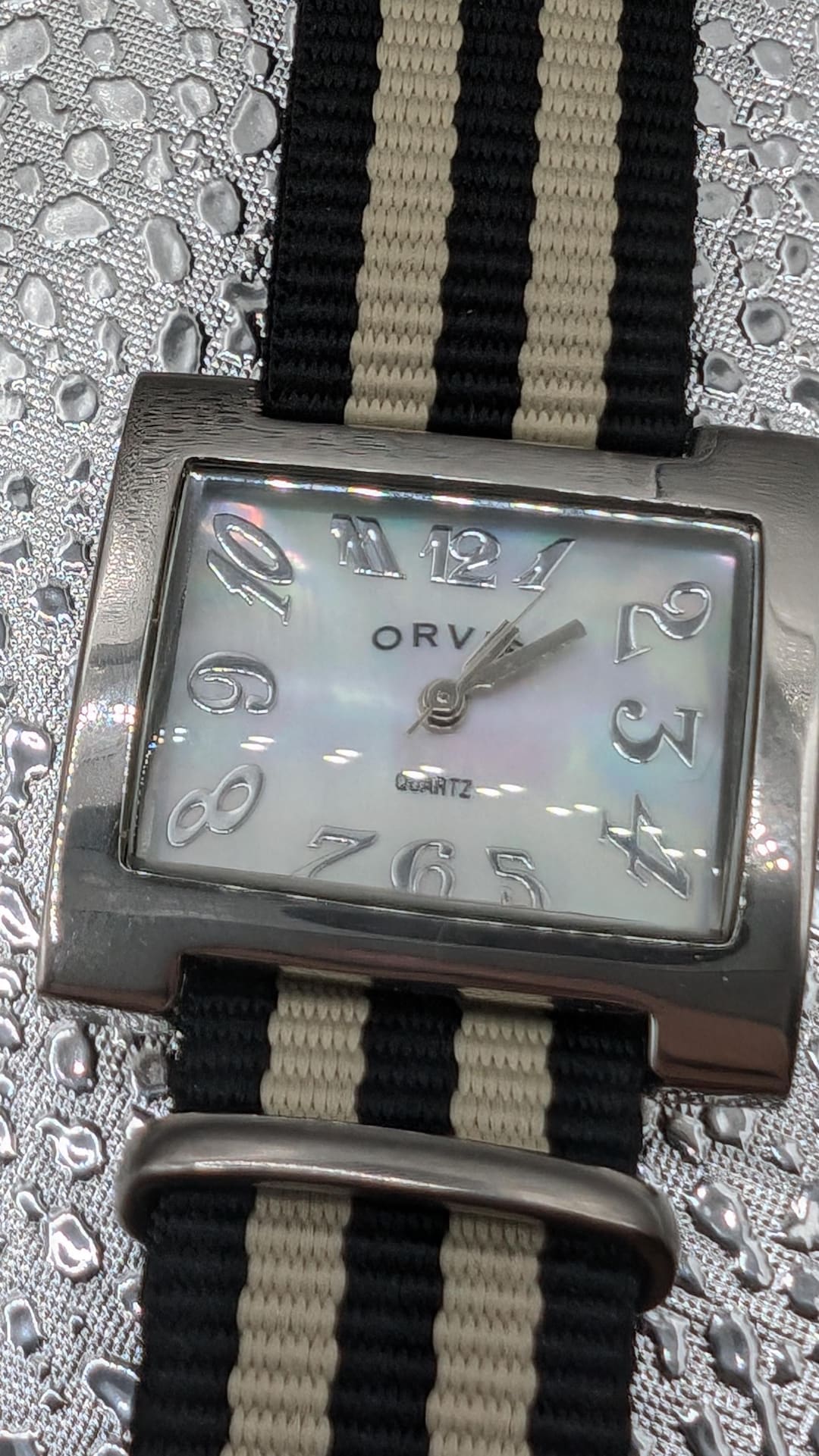 Vintage Ladies Orvis Quartz Watch With Mother of Pearl Dial. Has New ...