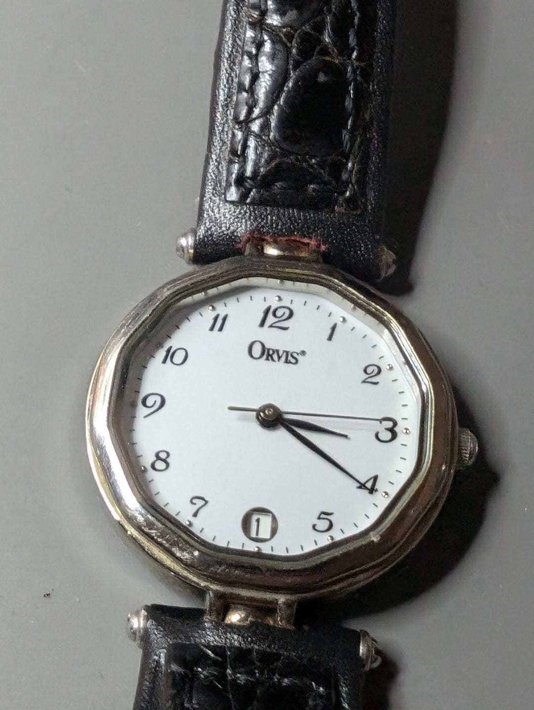 Ladies Orvis Octagon Shape Quartz Watch With New Battery. Keeps Great ...
