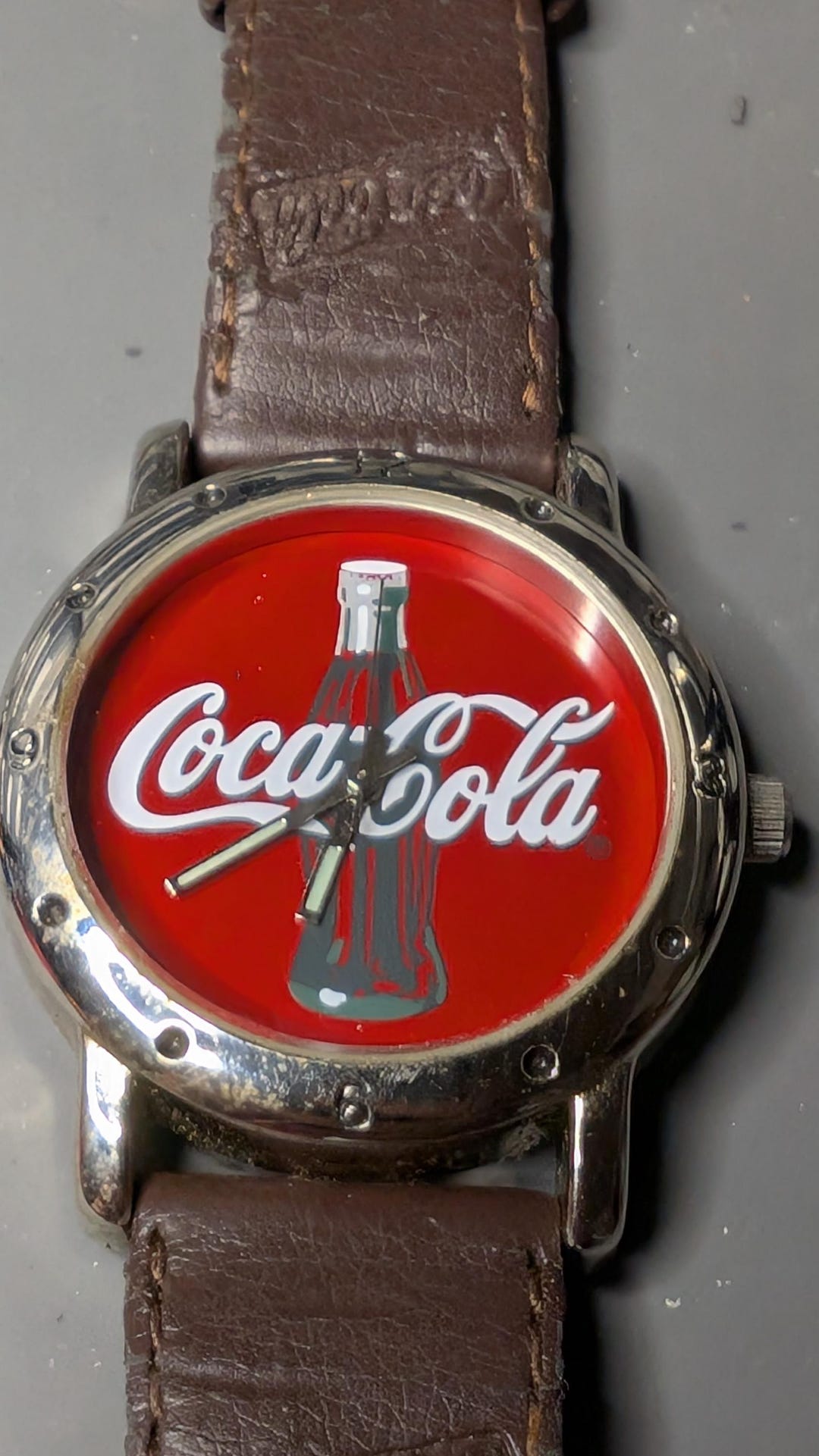 Vintage Coca-cola Quartz Watch With New Battery and Original Leather ...