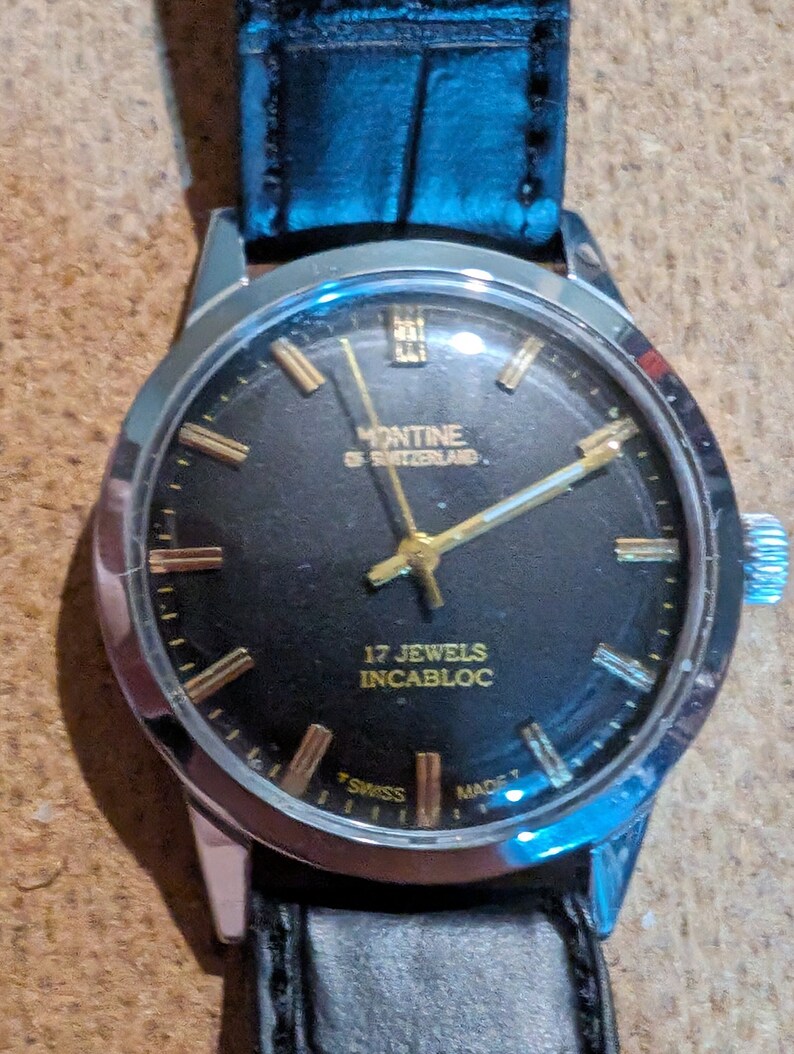 Vintage Montine of Switzerland Automatic Watch in Excellent Condition ...