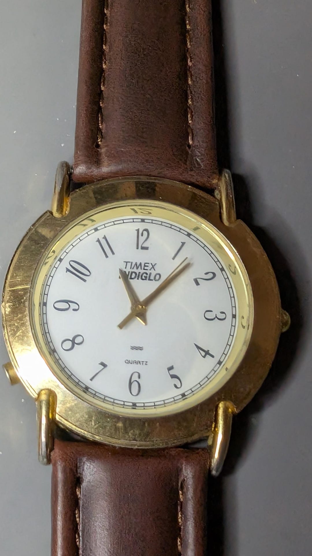 Timex Indiglo Quartz Watch With New Battery and New Stylo Leather Band ...