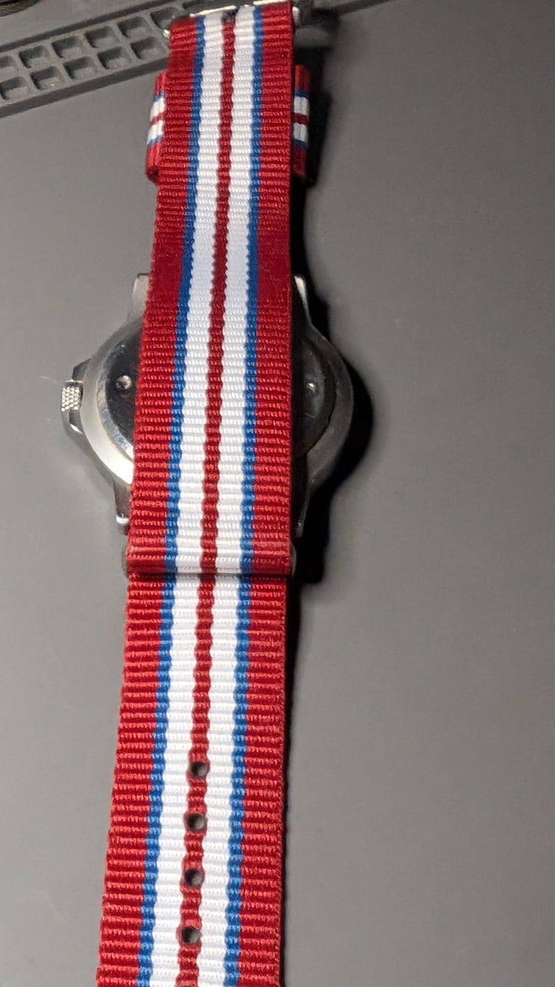 Vintage Orvis Red Bezel Field Watch With New Battery and Red Stripe ...