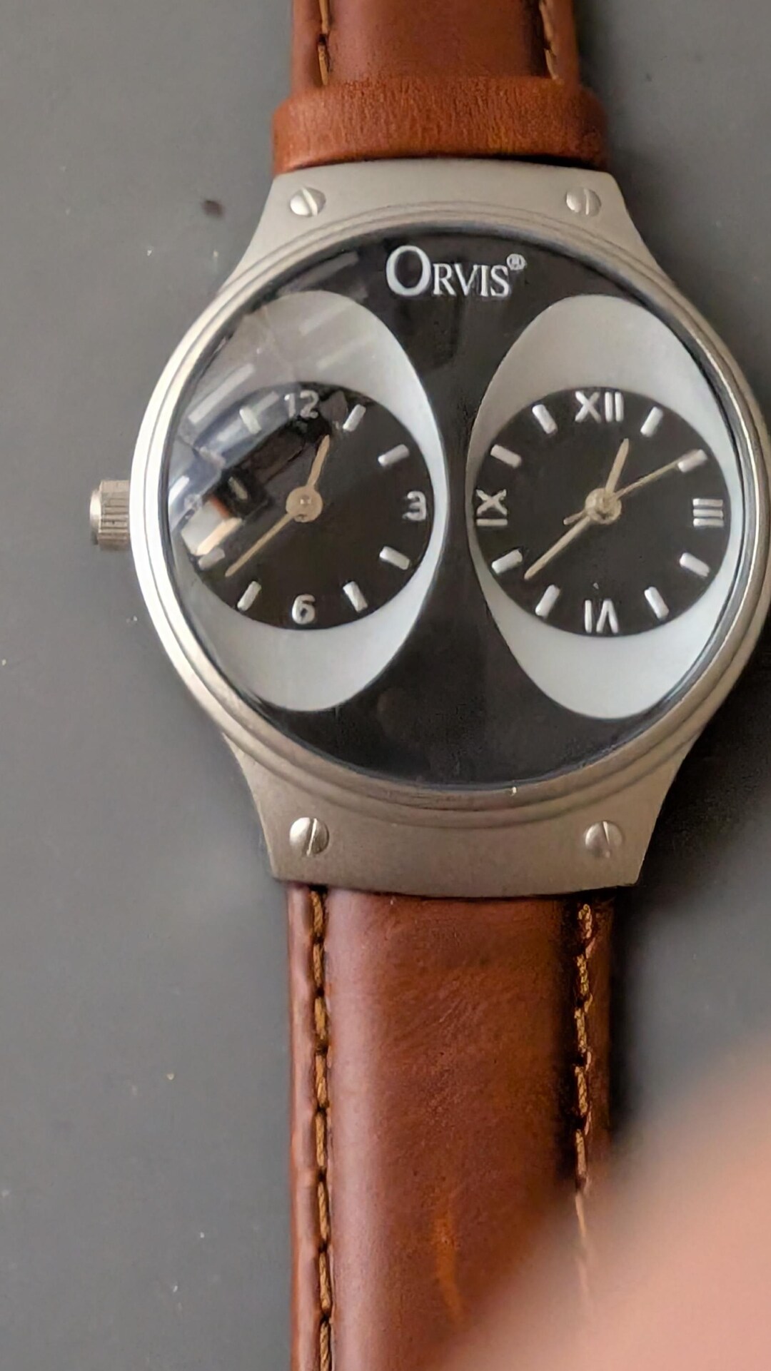 Vintage Orvis Dual Time Rare Quartz Watch With New Battery. Has ...