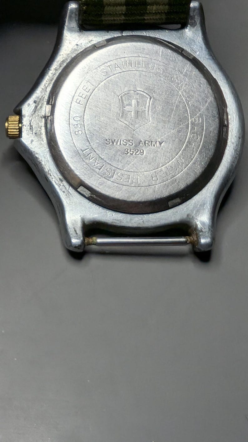 Vintage Swiss Army Quartz Field Watch With Luminous Dial, New Battery ...