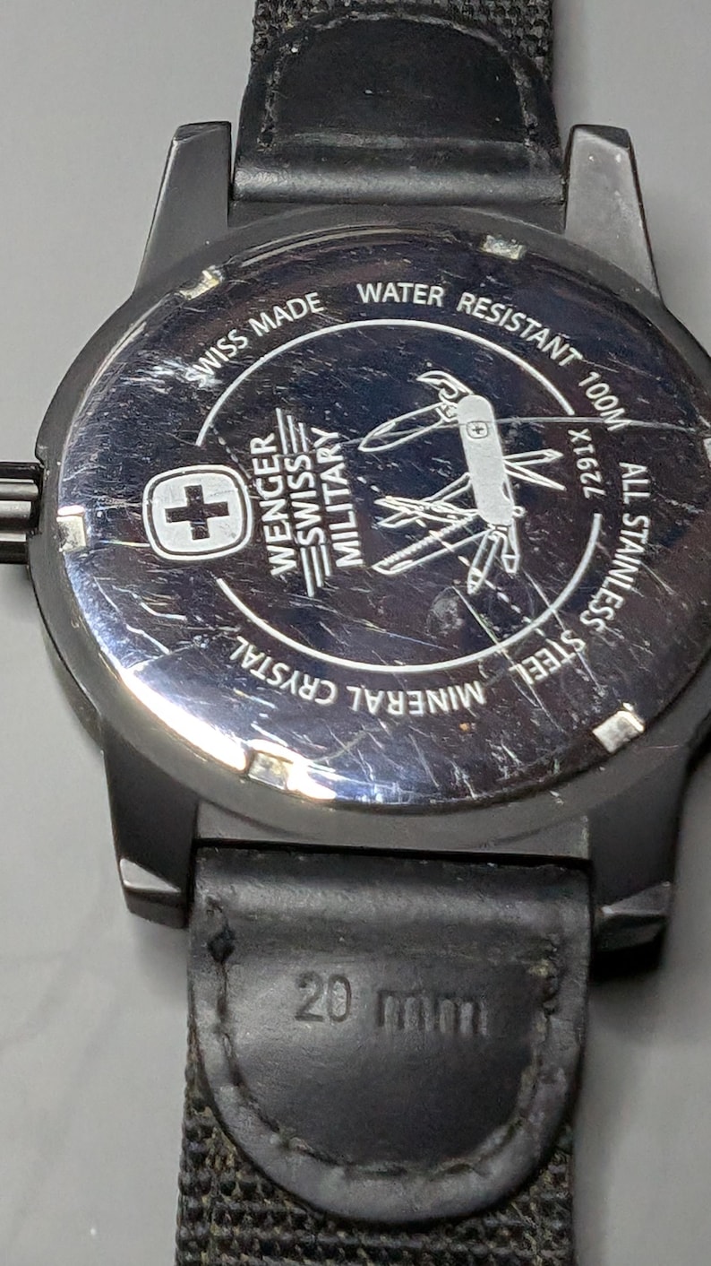 Wenger Swiss Military Quartz Field Watch With New Battery and Original ...