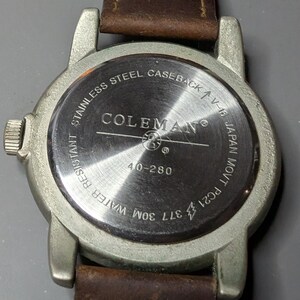 Coleman Quartz Field Watch With New Battery and Original Band. Keeps ...