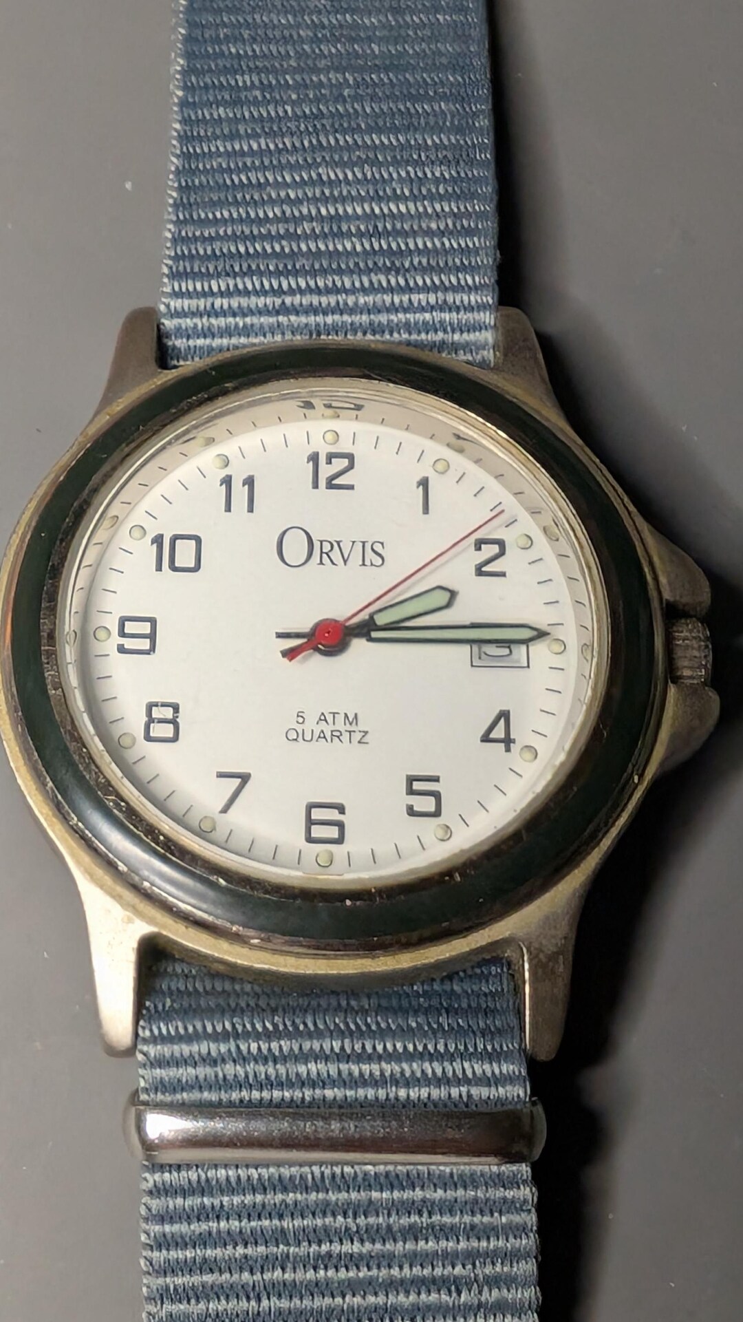 Vintage Orvis Field Watch With New Battery and New Gray NATO Band ...