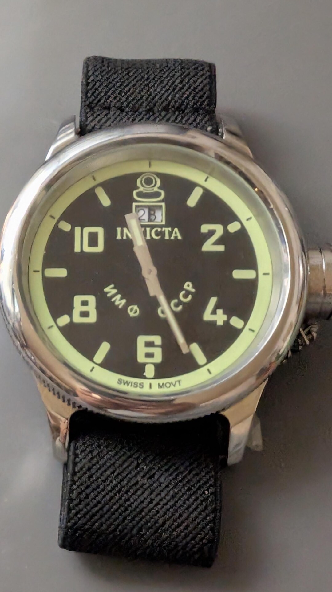 Invicta 1959 Diver Watch With New Battery and New Stretch Nylon Band ...