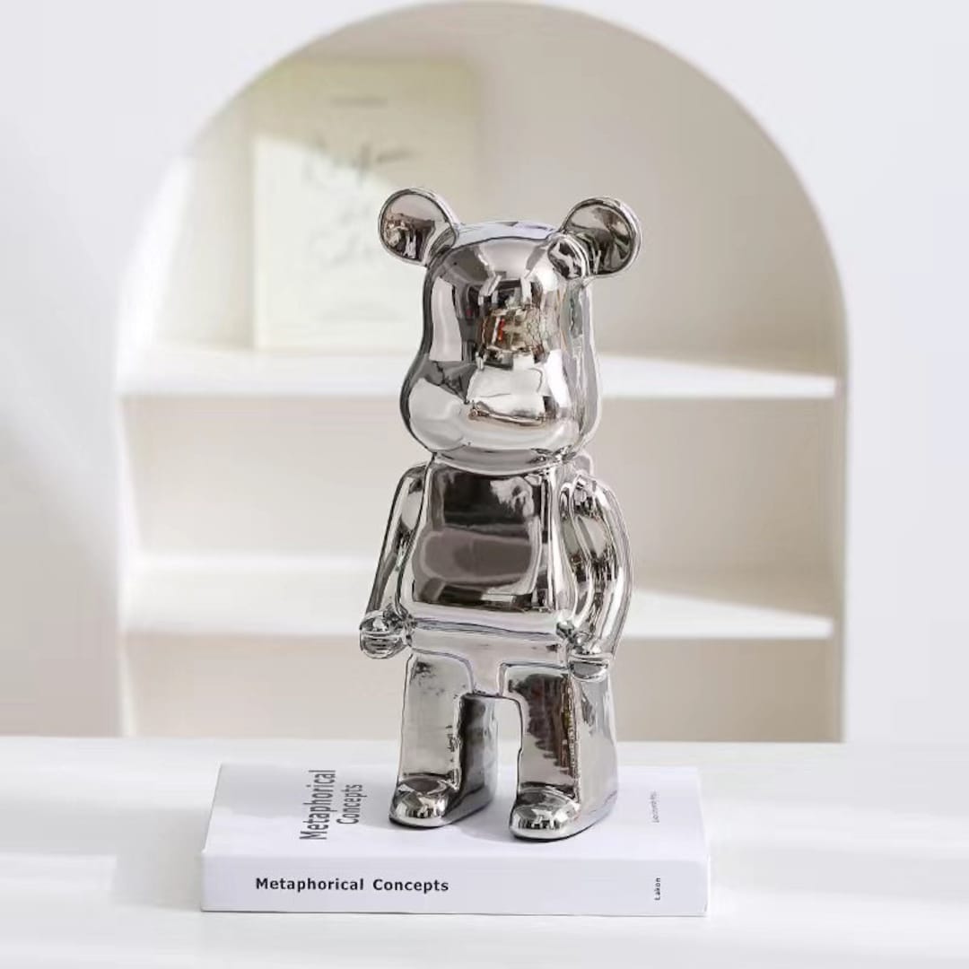 Violent Bear Porcelain Bearbrick Statue 28cm Decor for Home Decoration ...