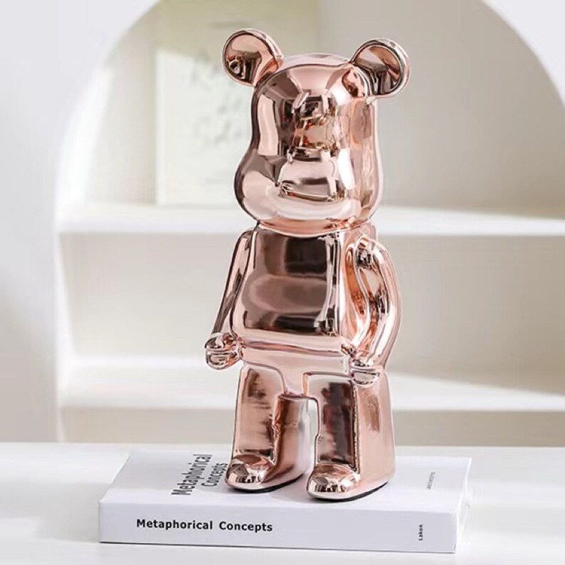 Violent Bear Porcelain Bearbrick Statue 28cm Decor for Home Decoration ...