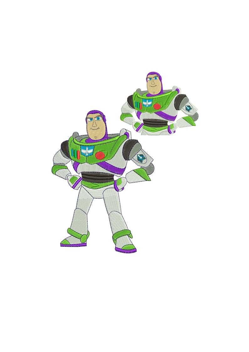 Toy Story Buzz Inspired. Machine Embroidery Design File. Install ...