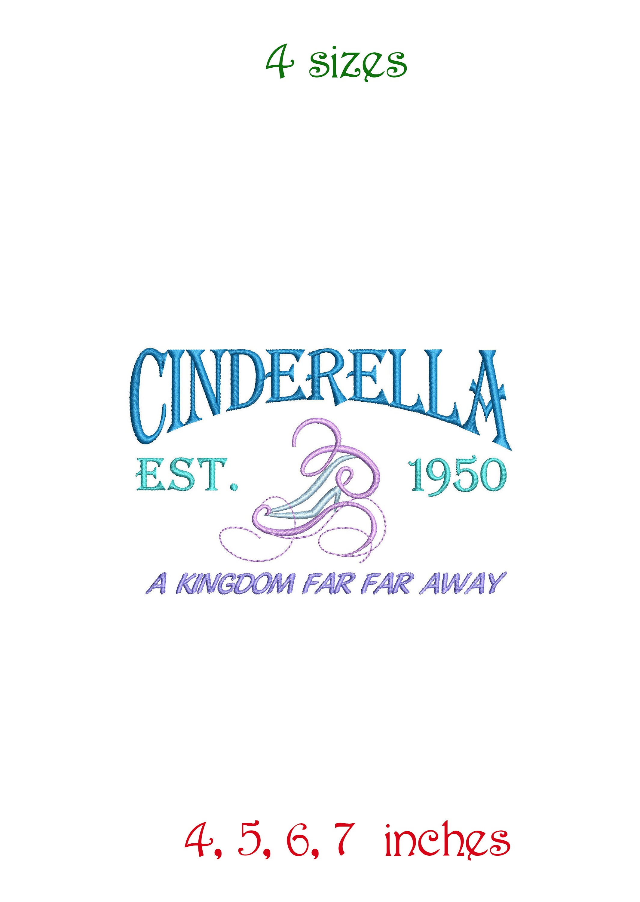 Abstract Princess Cinderella Logo. Cinderella Inspired. Machine ...