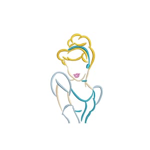 Cinderella Inspired. Machine Embroidery Design File. - Etsy