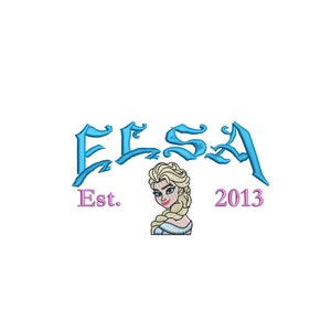 Abstract Princess Elsa Logo. Frozen Inspired. Machine Embroidery Design ...