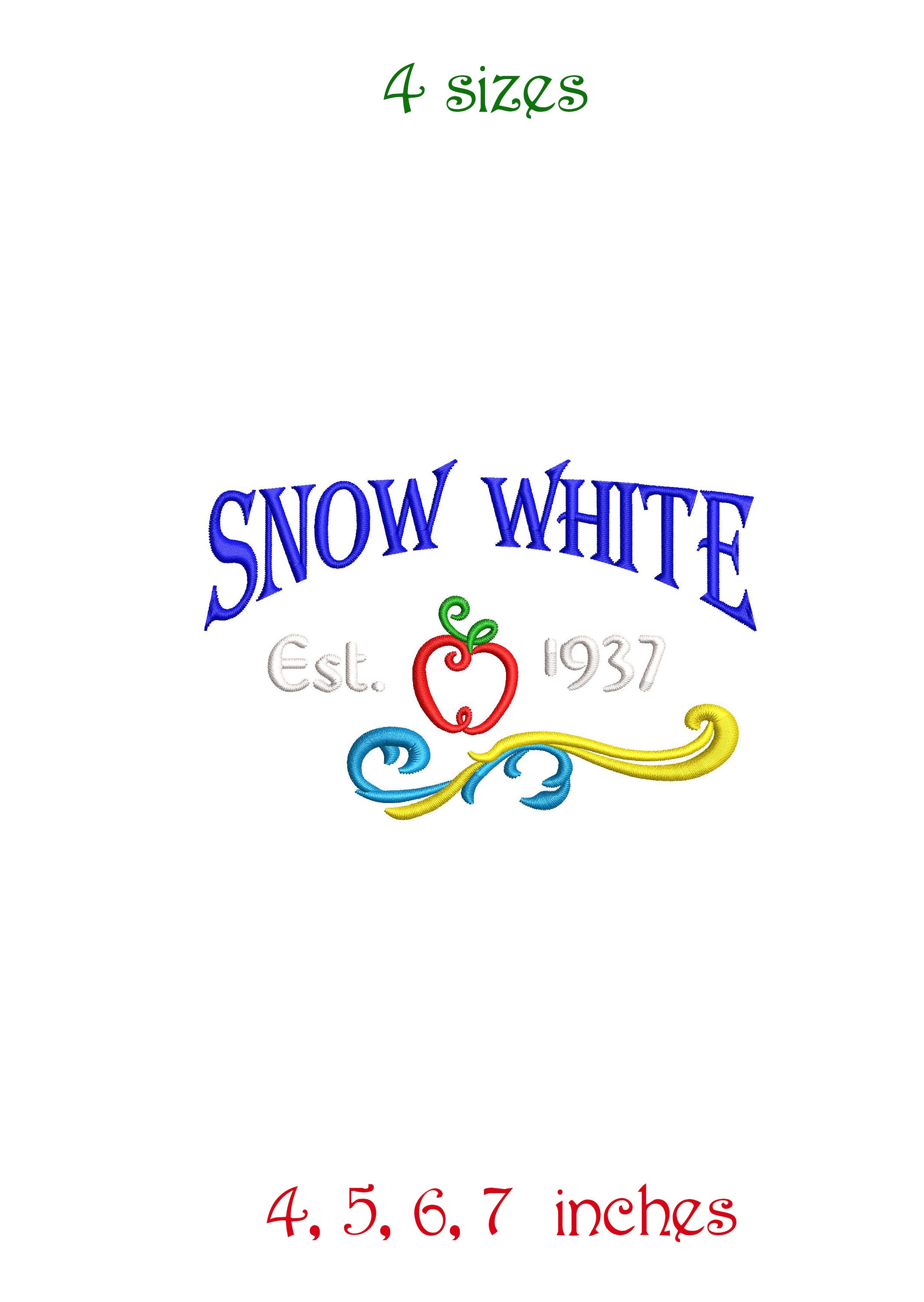 Abstract Princess Snow White Logo. Snow White Inspired. Machine ...