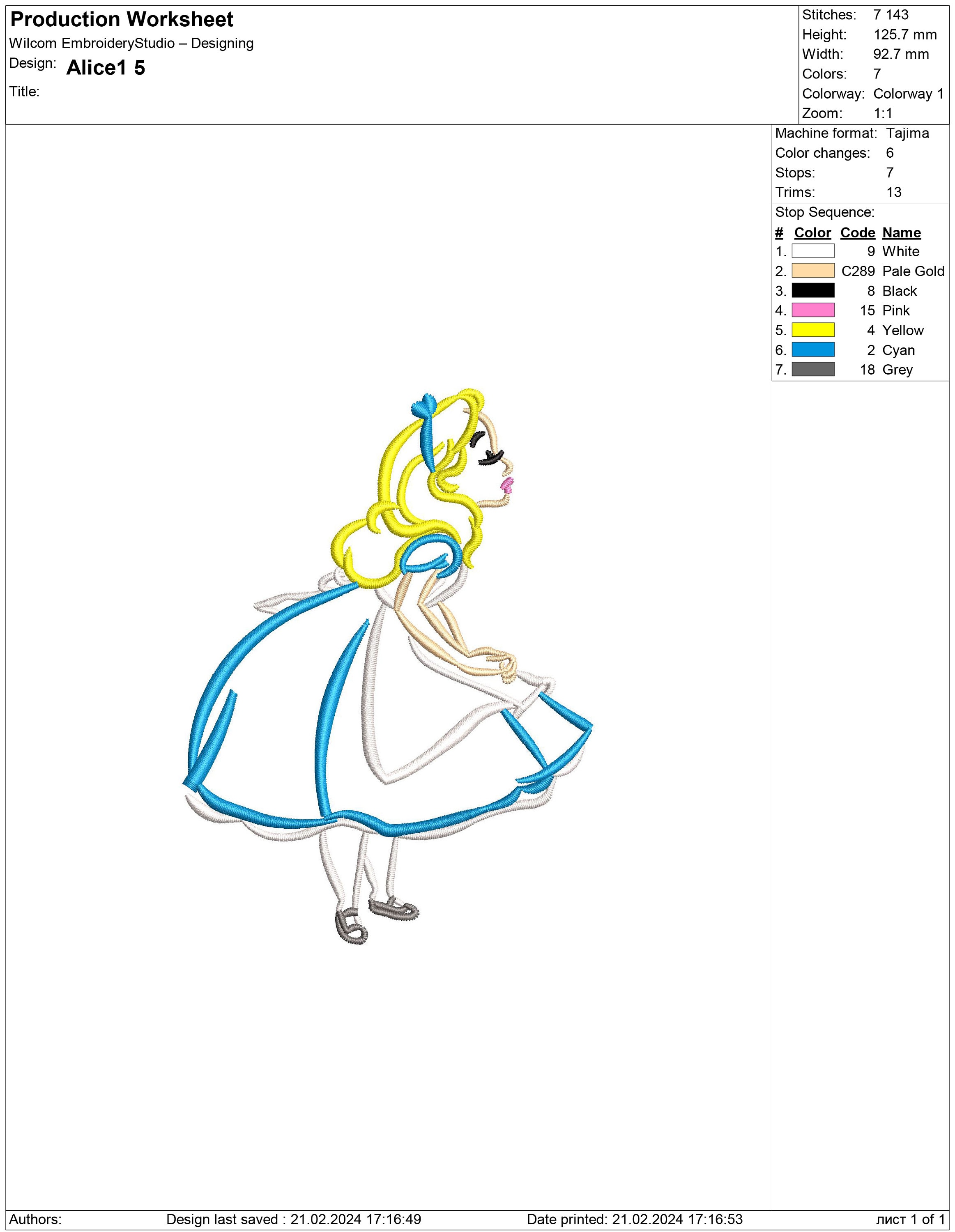 Alice in Wonderland Inspired. Machine Embroidery Design File. - Etsy