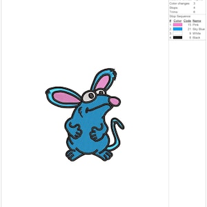 Bear in the Big Blue House Inspired, Tutter the Mouse, Machine ...