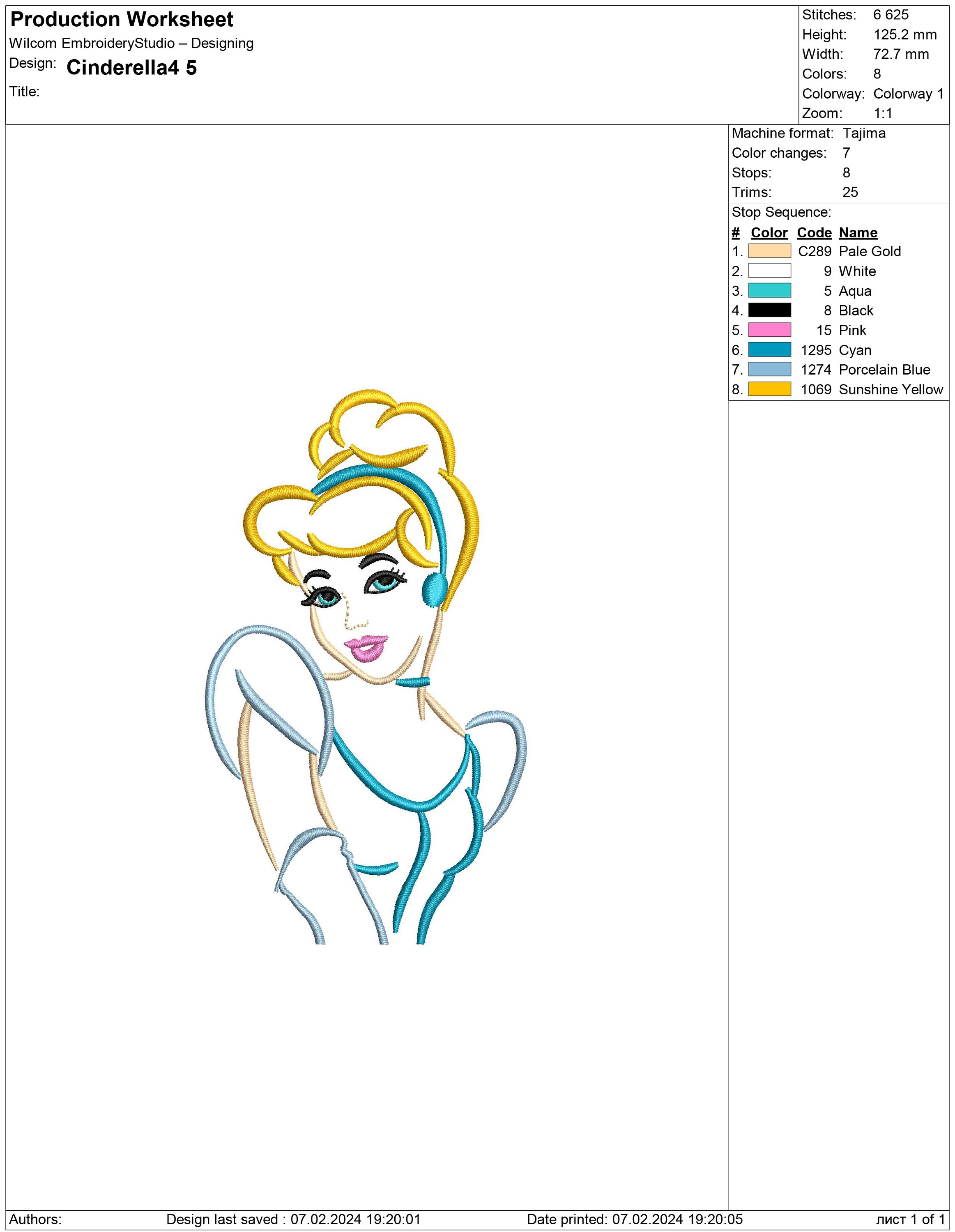 Cinderella Inspired. Machine Embroidery Design File. - Etsy