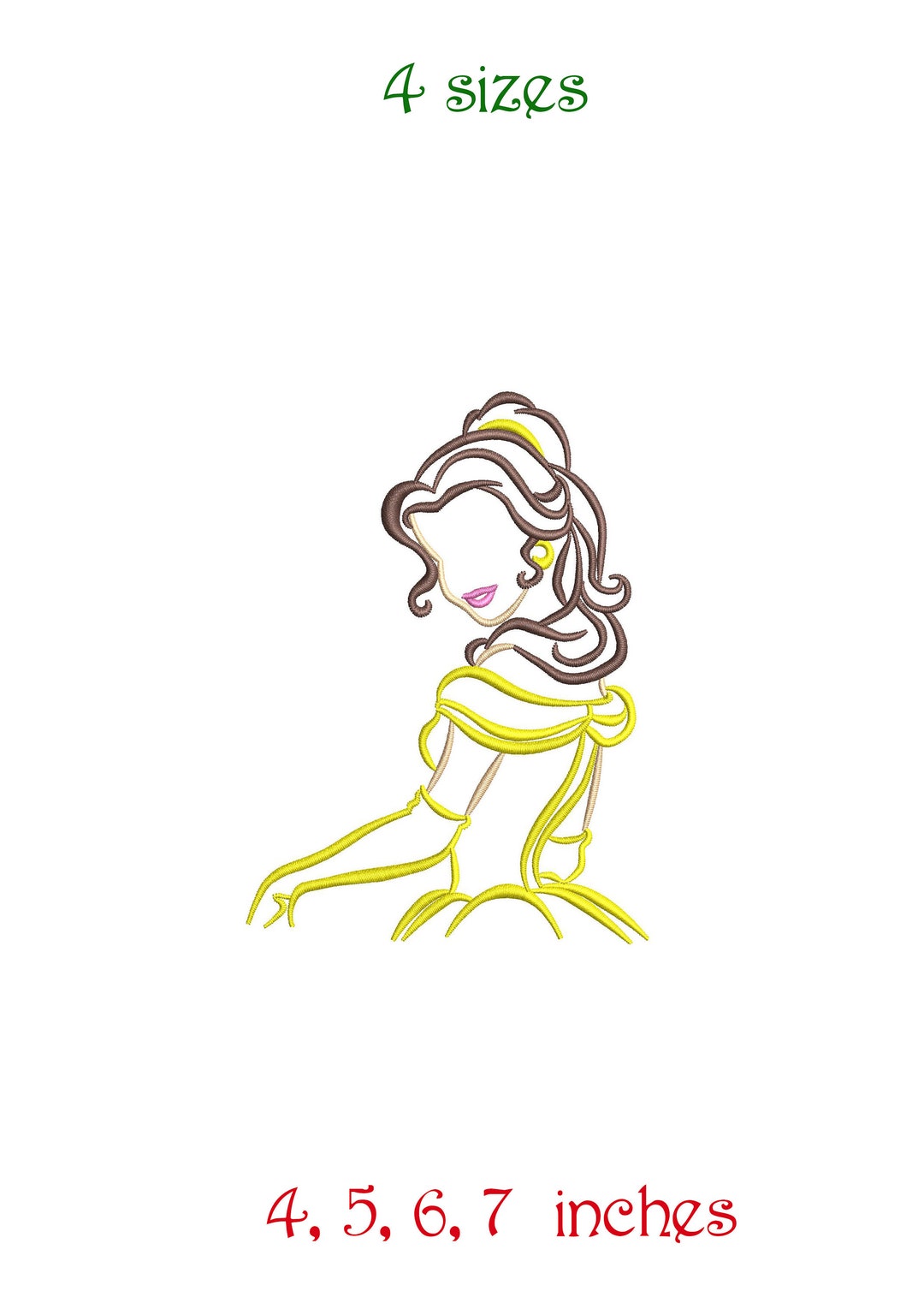 Beauty and the Beast Inspired. Princess Belle Inspired. Machine ...