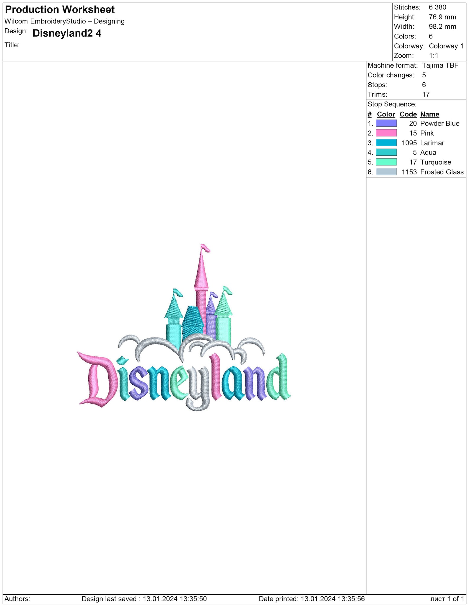 Disneyland Inspired. Machine Embroidery Design. Happiest Place on Earth ...