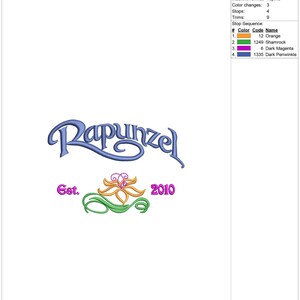 Abstract Princess Rapunzel Logo. Tangled Inspired. Princess Rapunzel ...