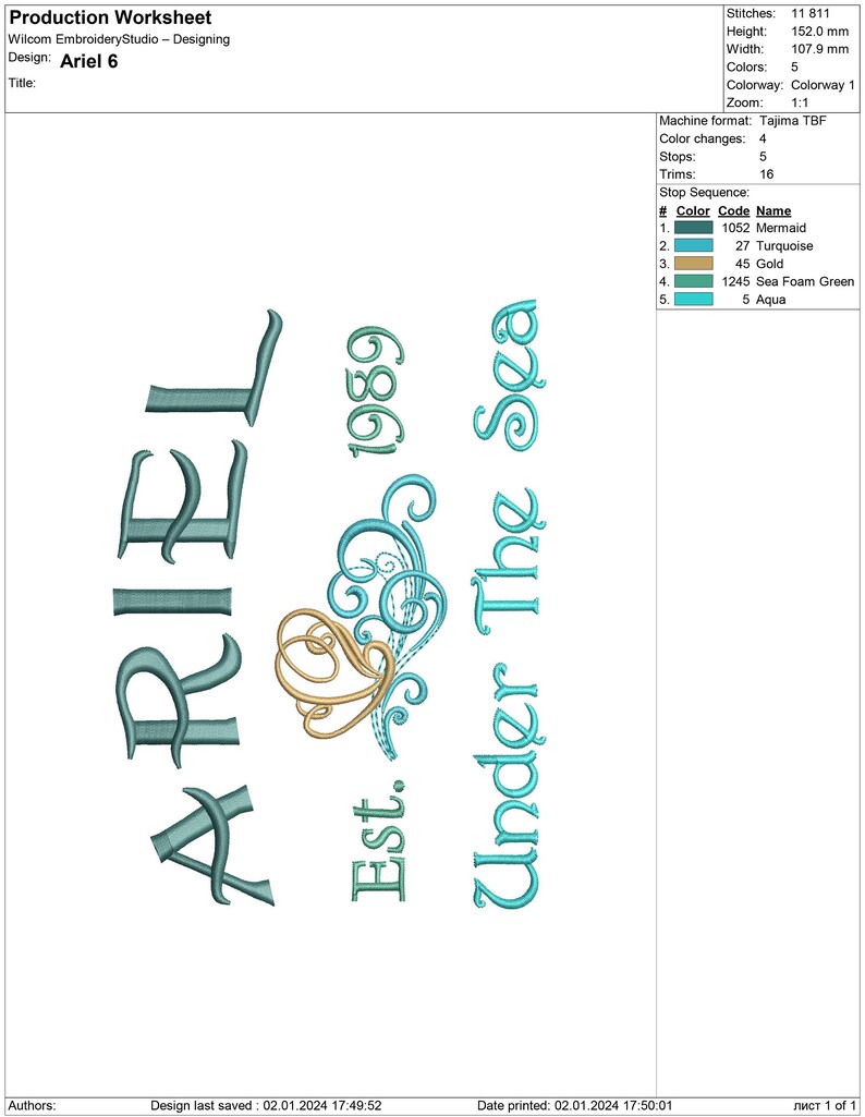 Abstract Princess Ariel Logo. the Little Mermaid Inspired. Princess ...