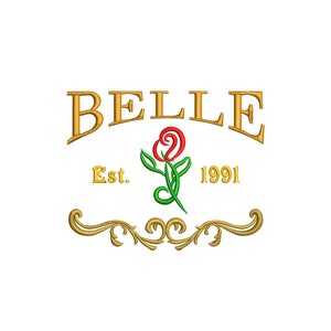 Abstract Princess Belle Logo. Beauty and the Beast Inspired. Princess ...