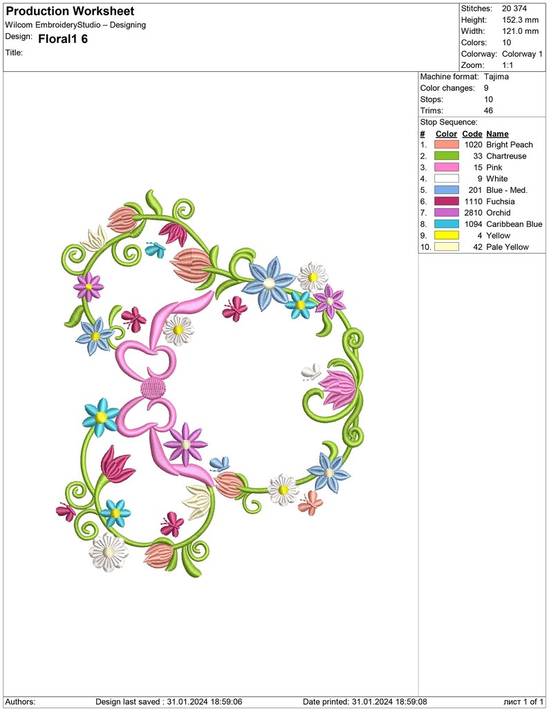 Spring Embroidery Designs, Floral Spring Embroidery Design, Hello ...