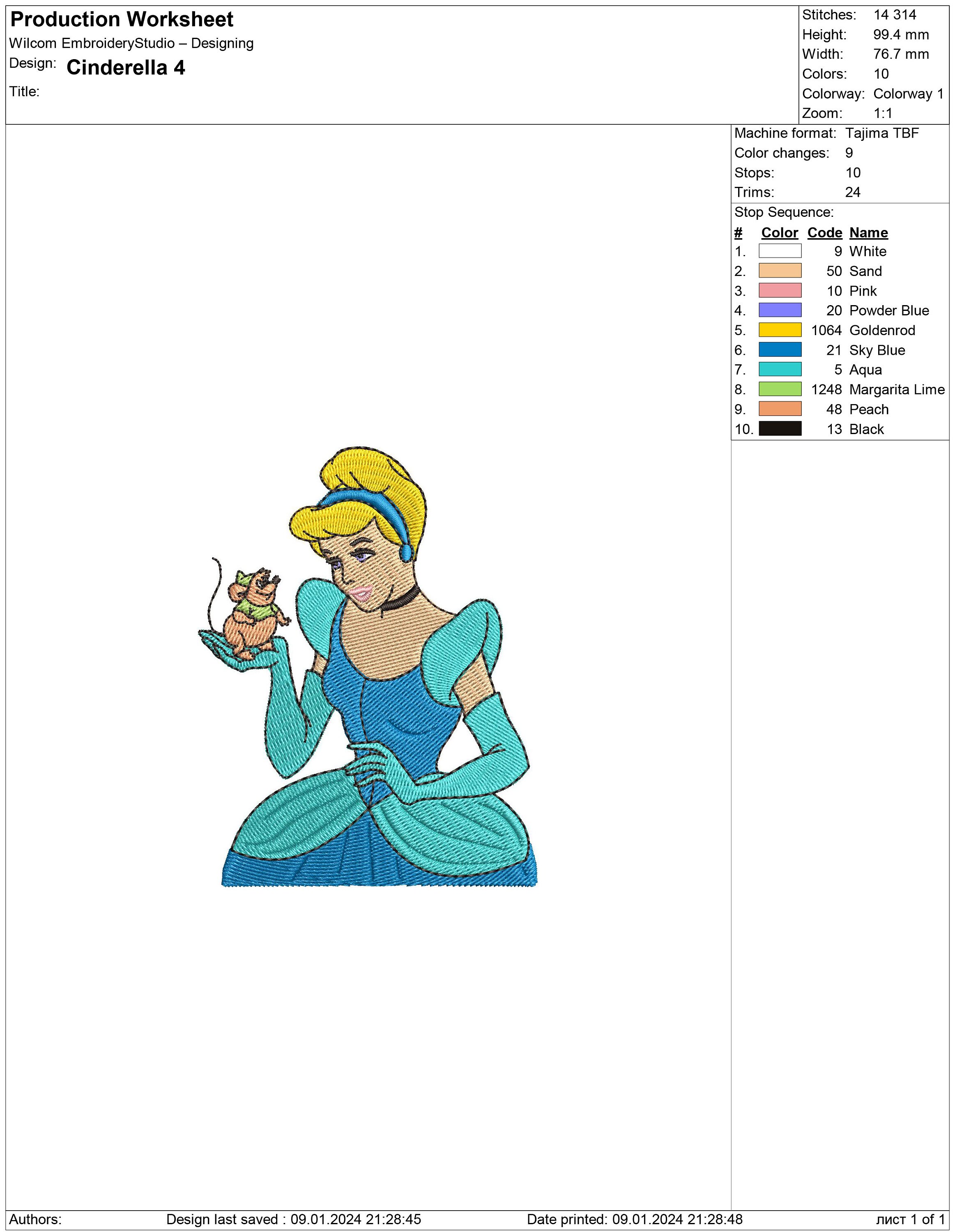 Cinderella Inspired. Machine Embroidery Design File. - Etsy