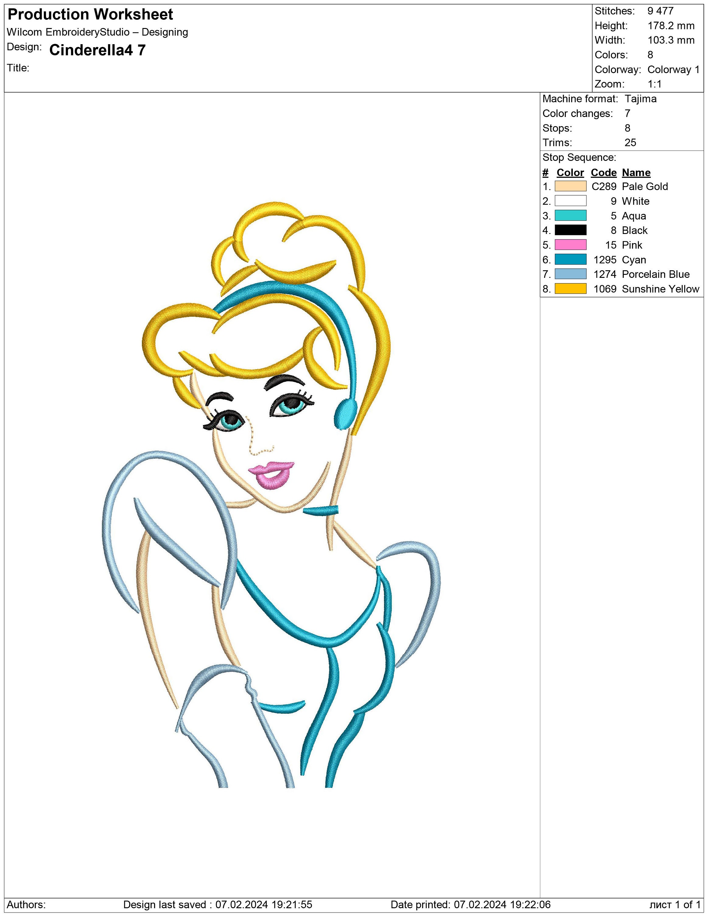 Cinderella Inspired. Machine Embroidery Design File. - Etsy
