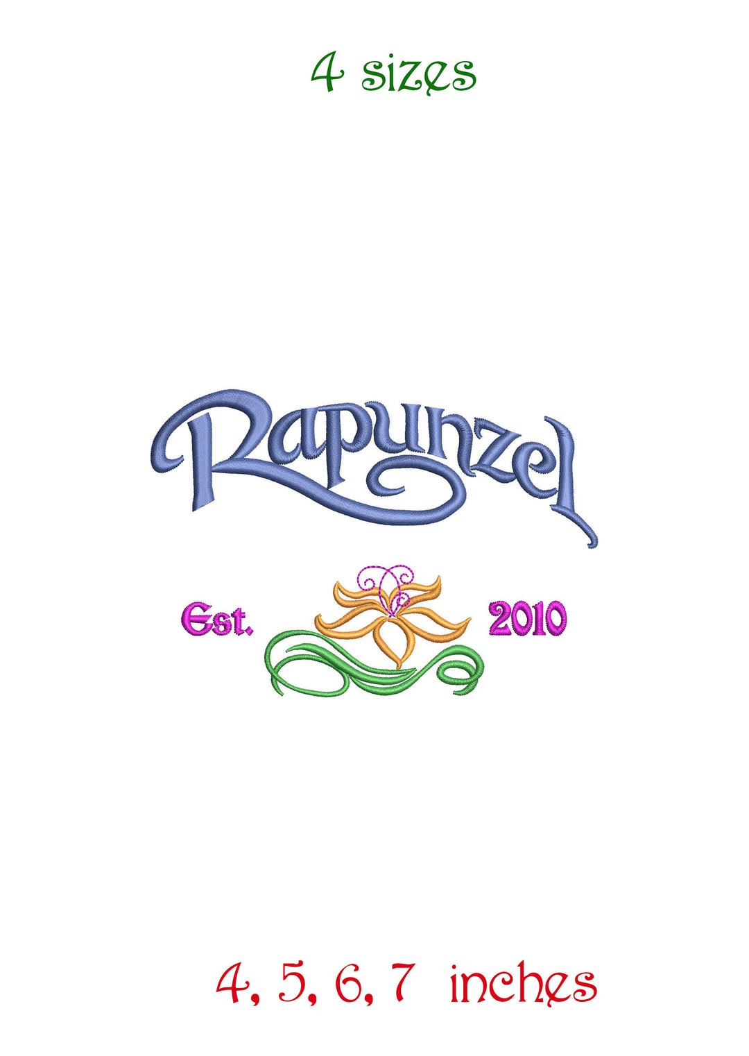Abstract Princess Rapunzel Logo. Tangled Inspired. Princess Rapunzel ...