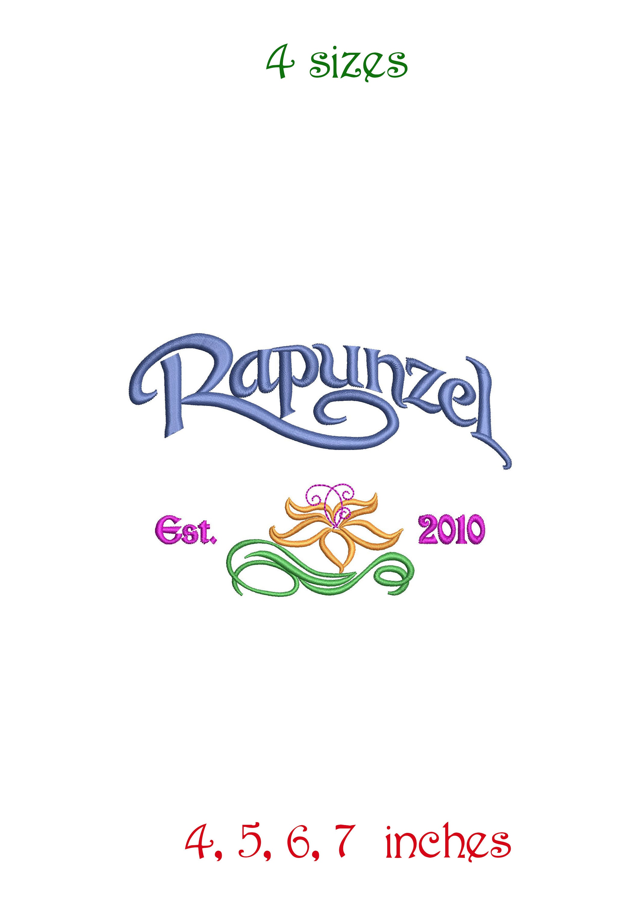 Abstract Princess Rapunzel Logo. Tangled Inspired. Princess Rapunzel ...
