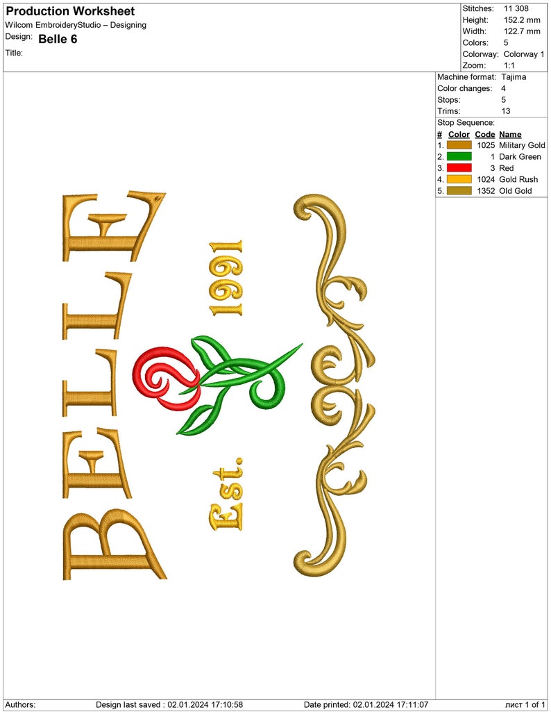 Abstract Princess Belle Logo. Beauty and the Beast Inspired. Princess ...