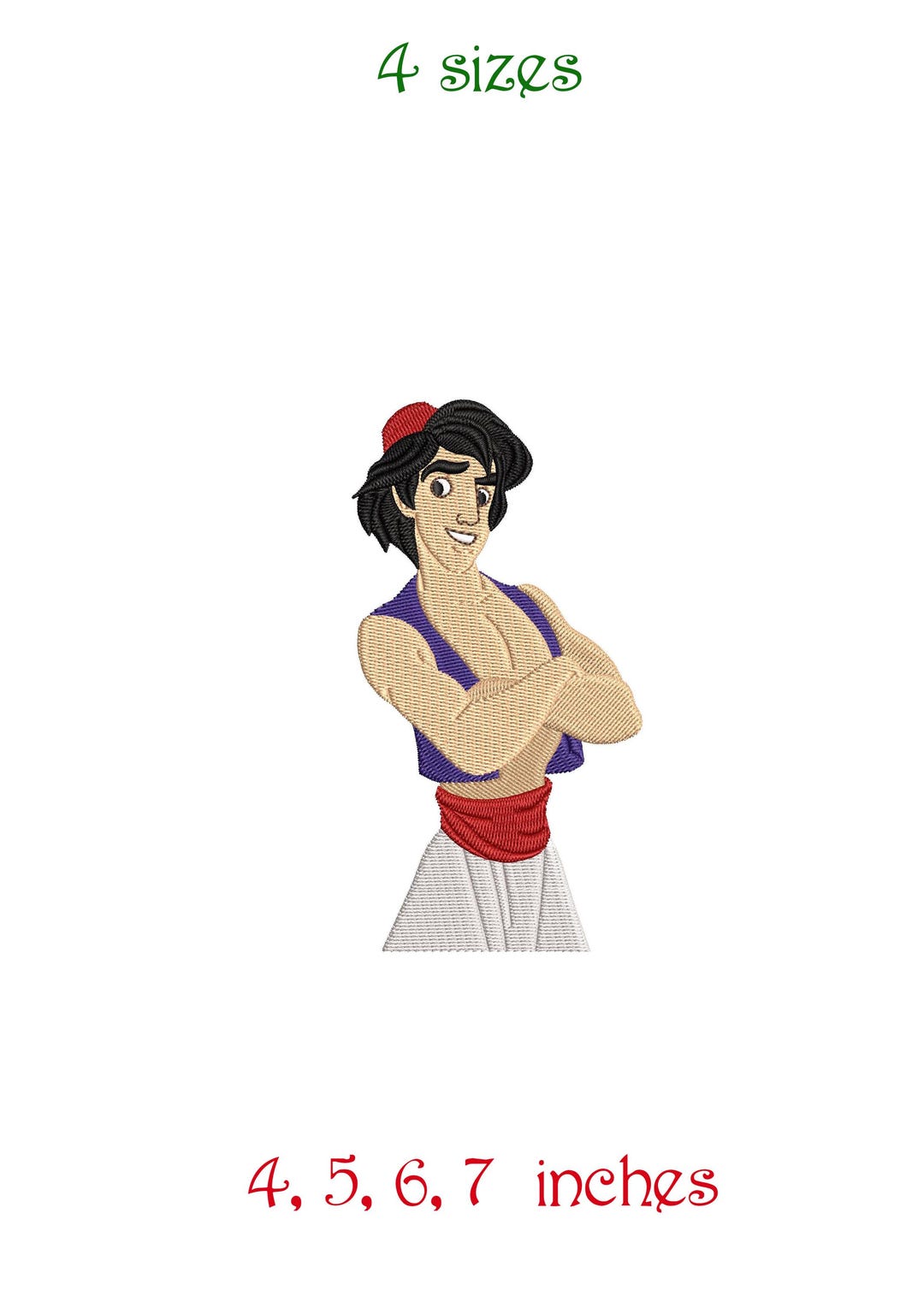 Aladdin , Aladdin Inspired. Machine Embroidery Design File. Install ...
