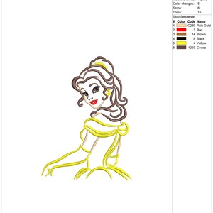 Beauty and the Beast Inspired. Princess Belle Inspired. Machine ...