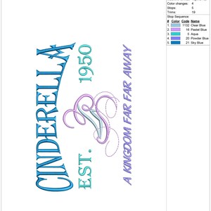 Abstract Princess Cinderella Logo. Cinderella Inspired. Machine ...