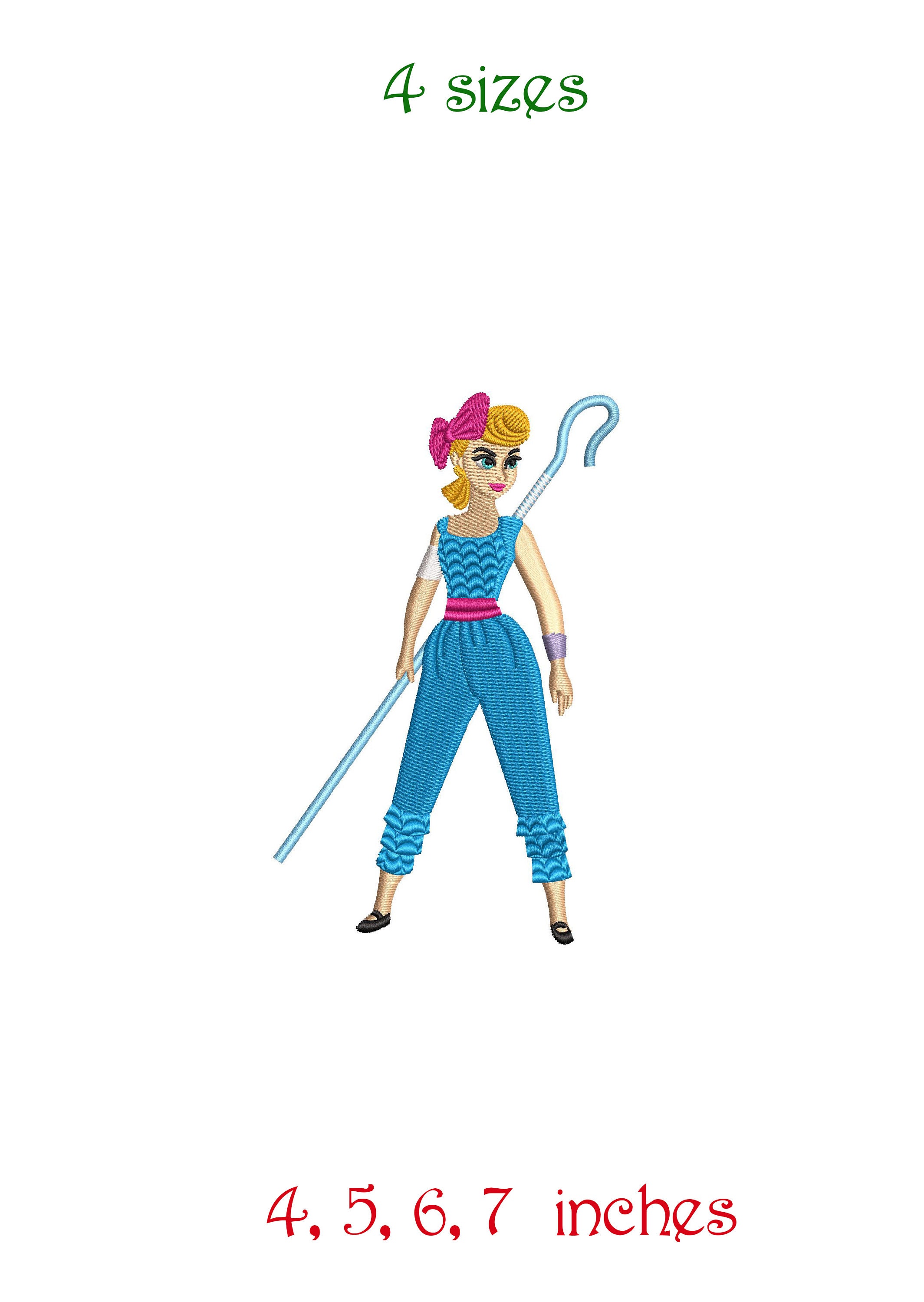 Toy Story Bo Peep Inspired. Machine Embroidery Design File. Install ...