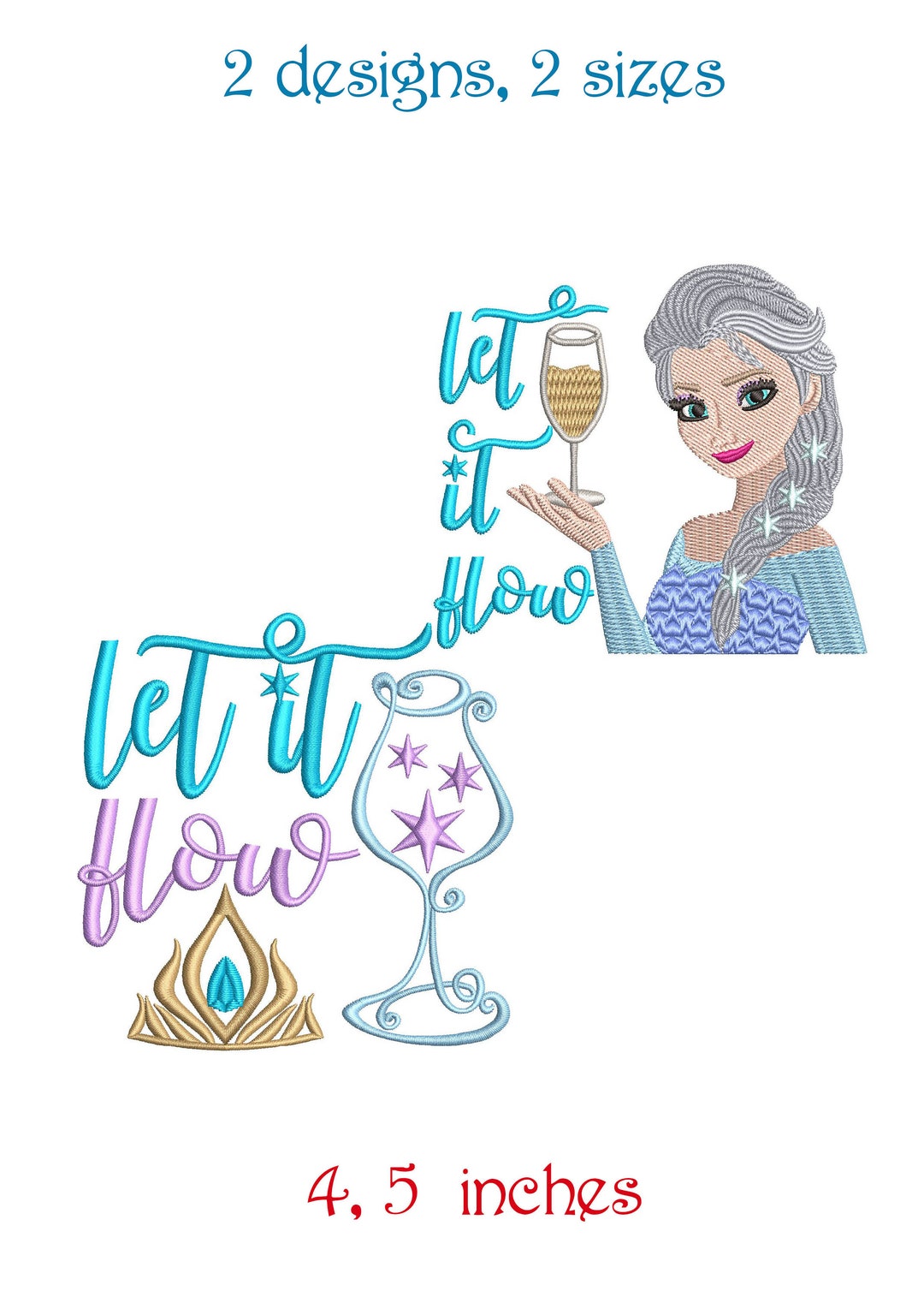 Let It Flow. 2 Separate Designs in Different Sizes. Inspired - Etsy