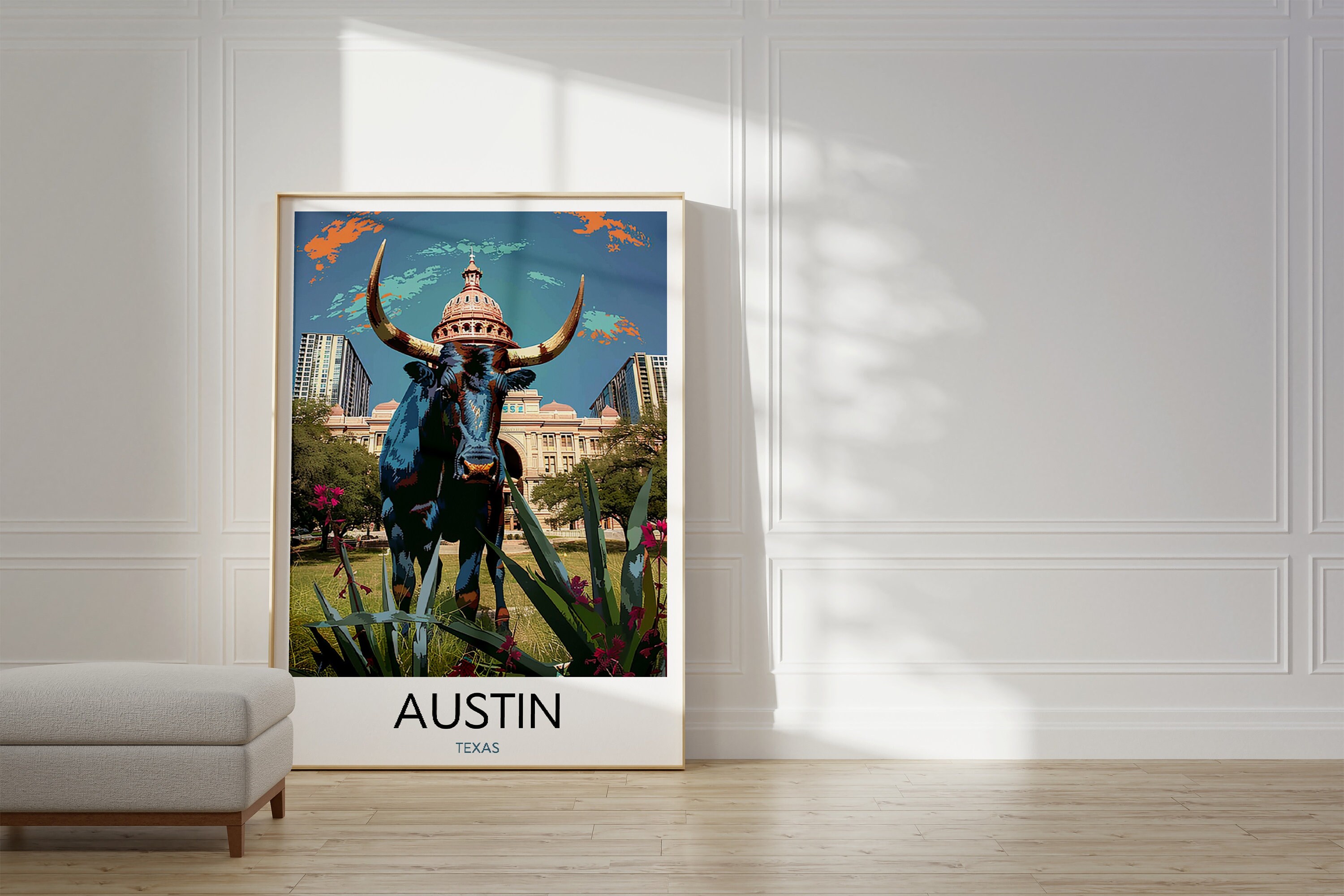 Austin, Texas Travel Poster, Austin Wall Art, Austin Print, Austin ...