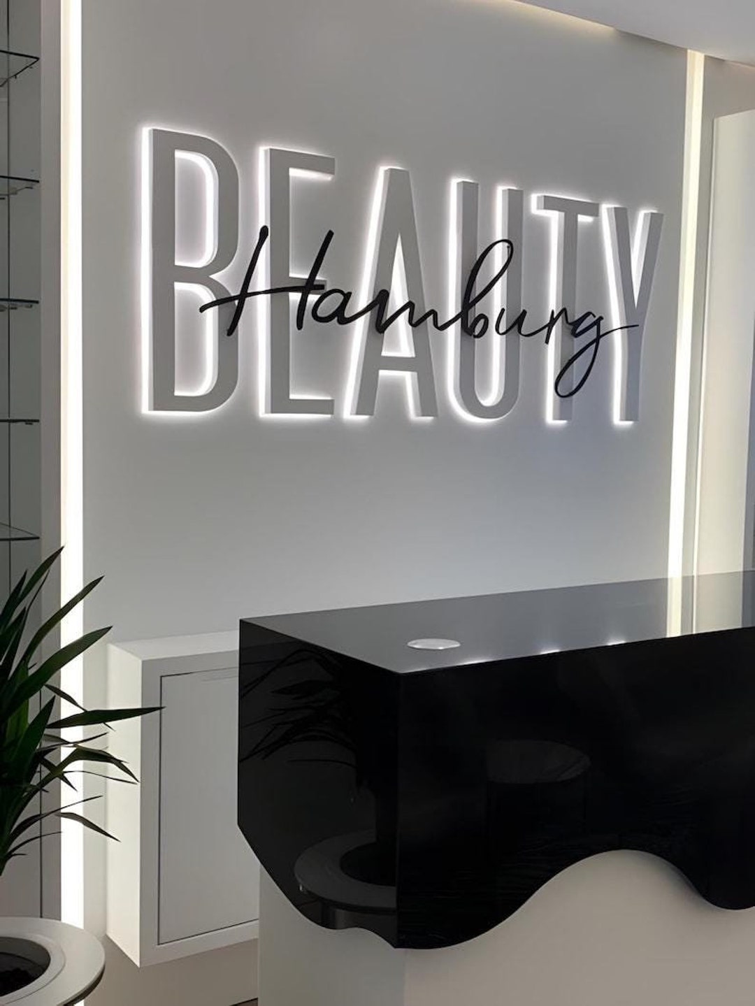 Metal Business Signboard, Salon Reception Sign, Spa Sign, Custom ...